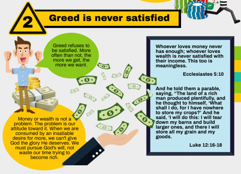 What The Bible Says About Greed And How To Avoid It [Infographics ...